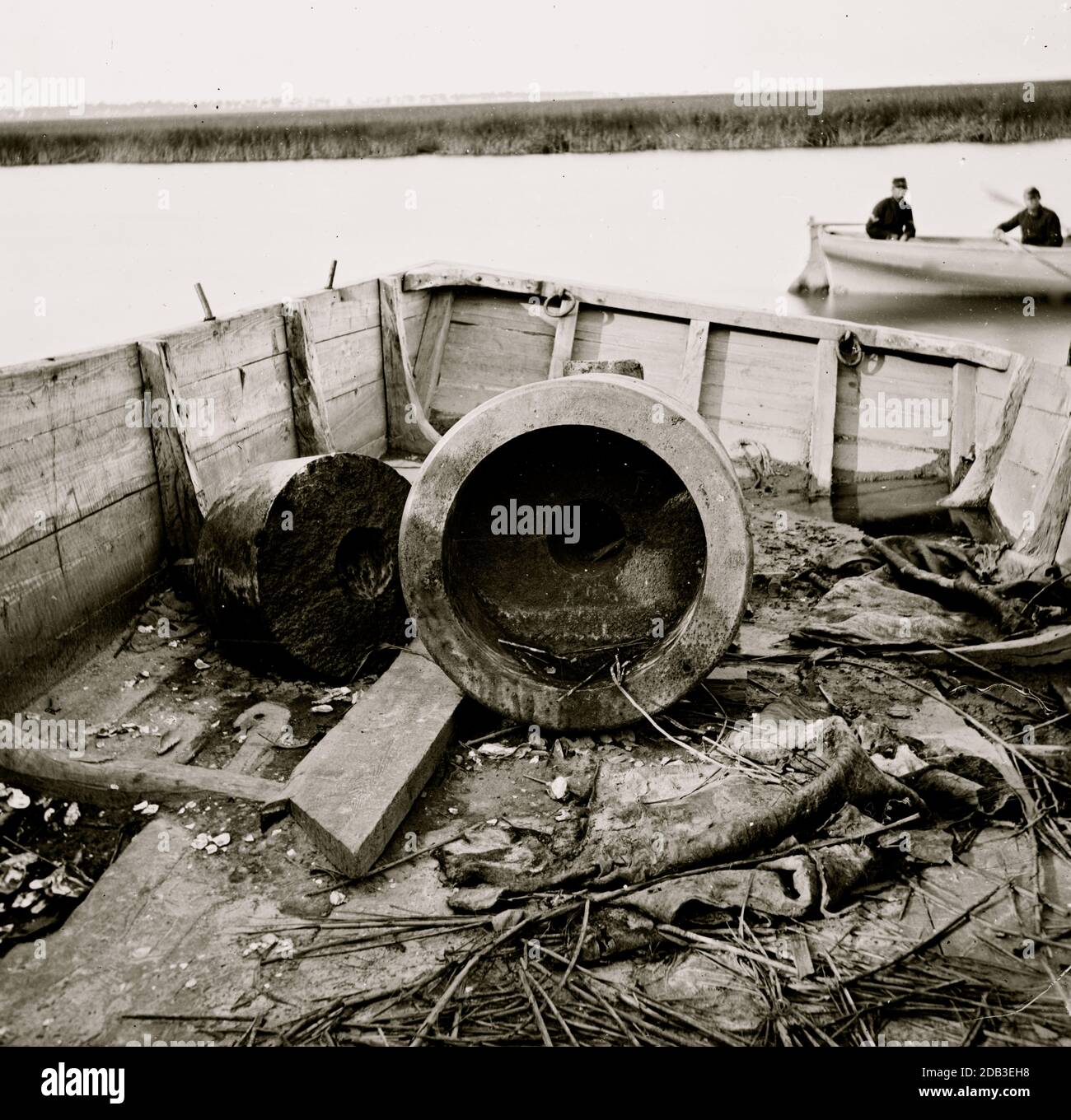 Charleston, South Carolina (vicinity). Remains of famous "Floating ...