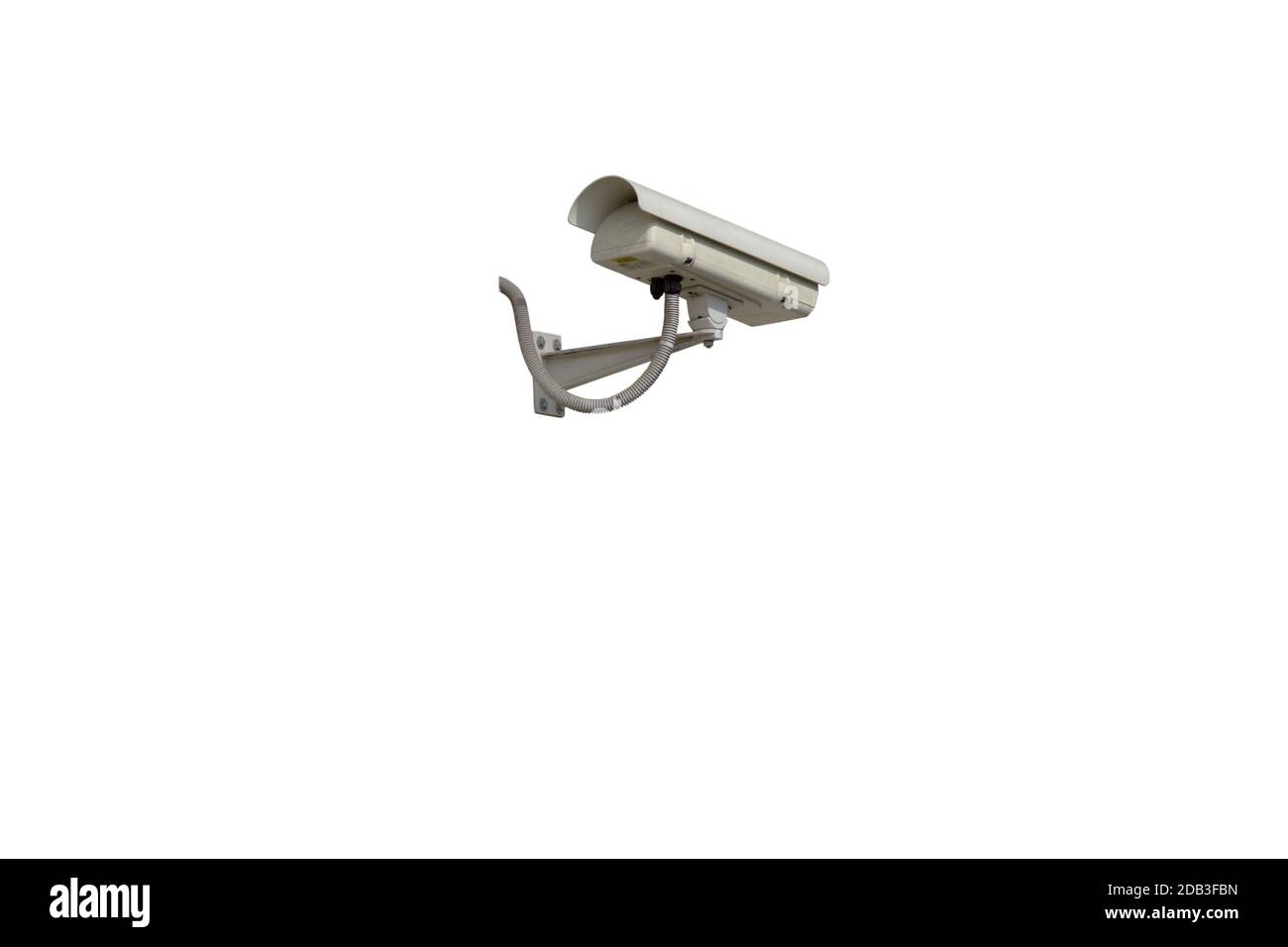 A surveillance camera on an isolated white background Stock Photo - Alamy
