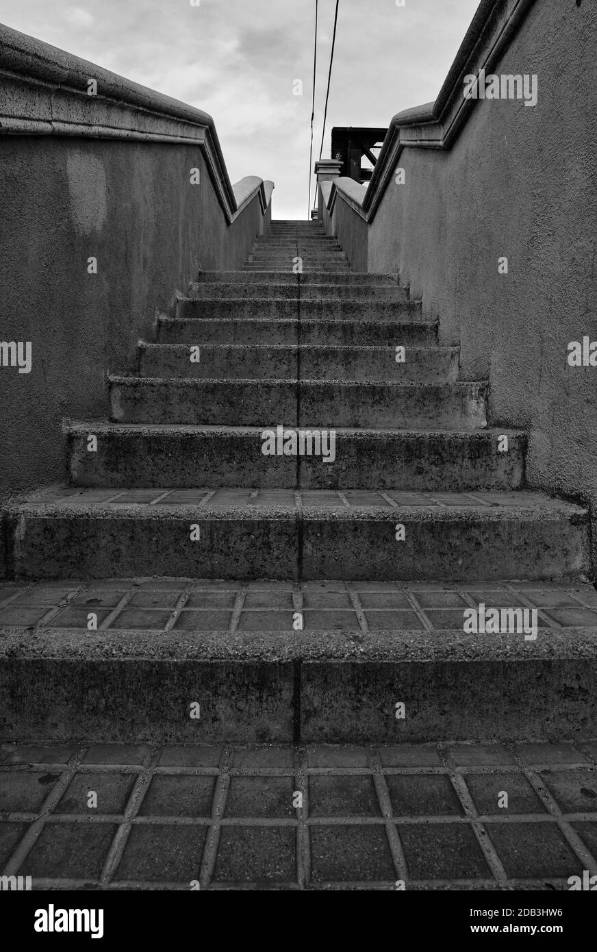 view of concrete stairs Stock Photo - Alamy