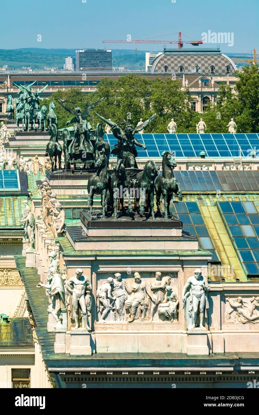 The austrian parliament view from the supreme court of justice building ...