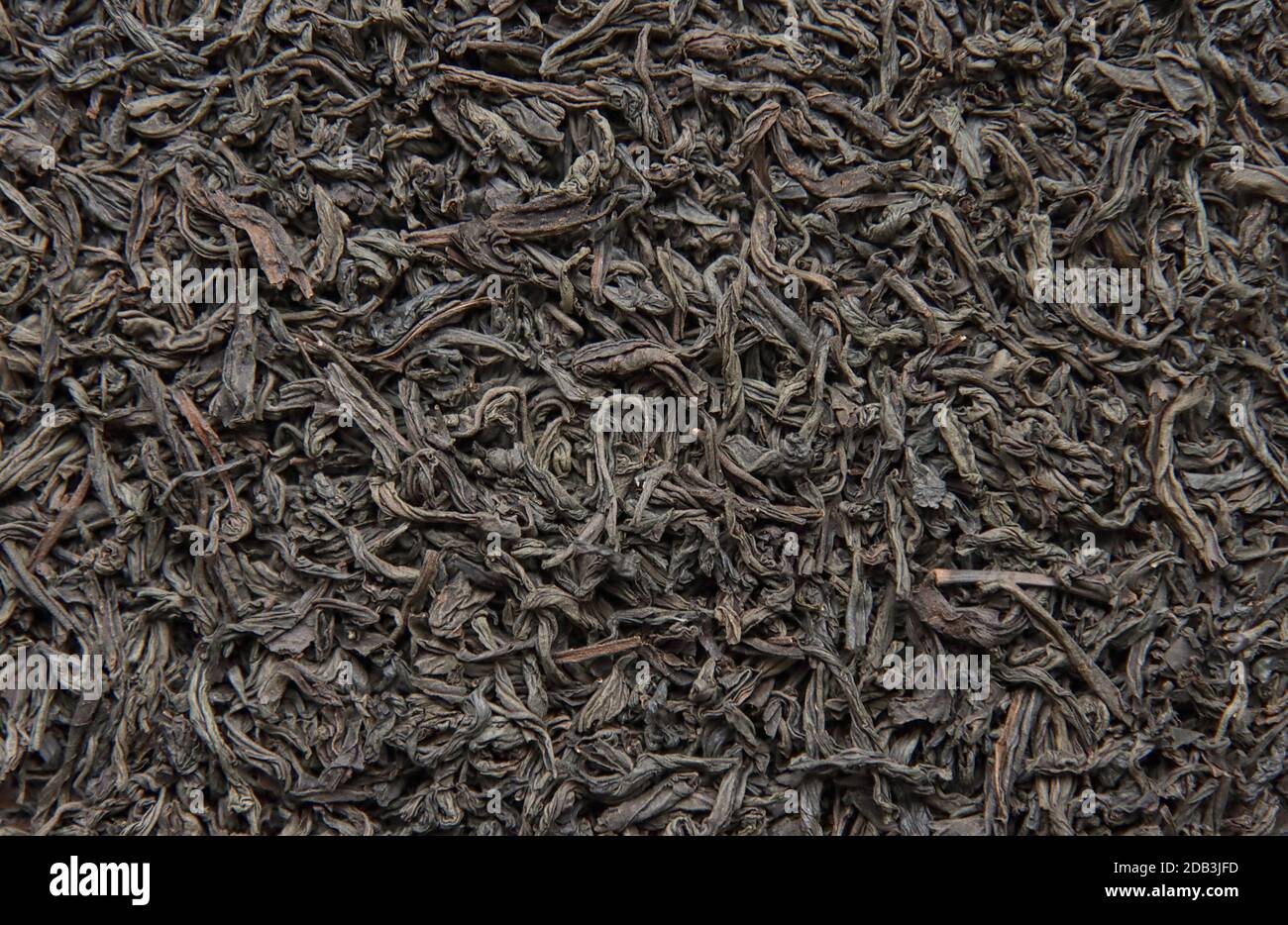 Dried black tea leaves, plant background texture Stock Photo - Alamy