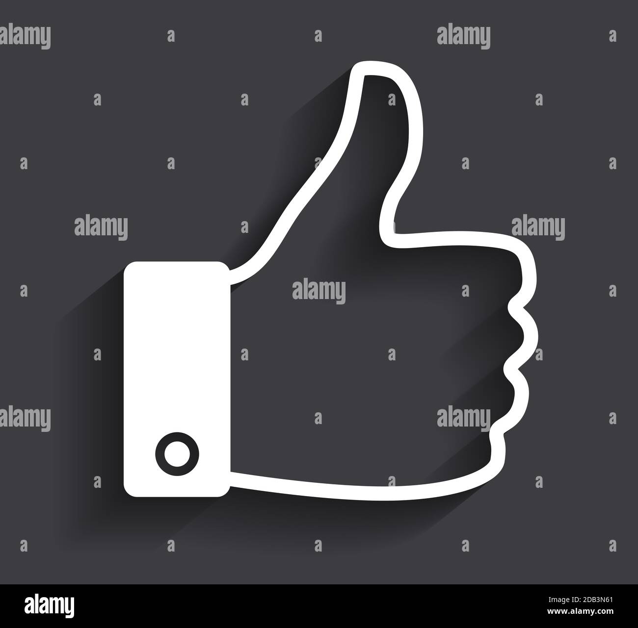 Facebook like symbol Stock Vector Images - Alamy