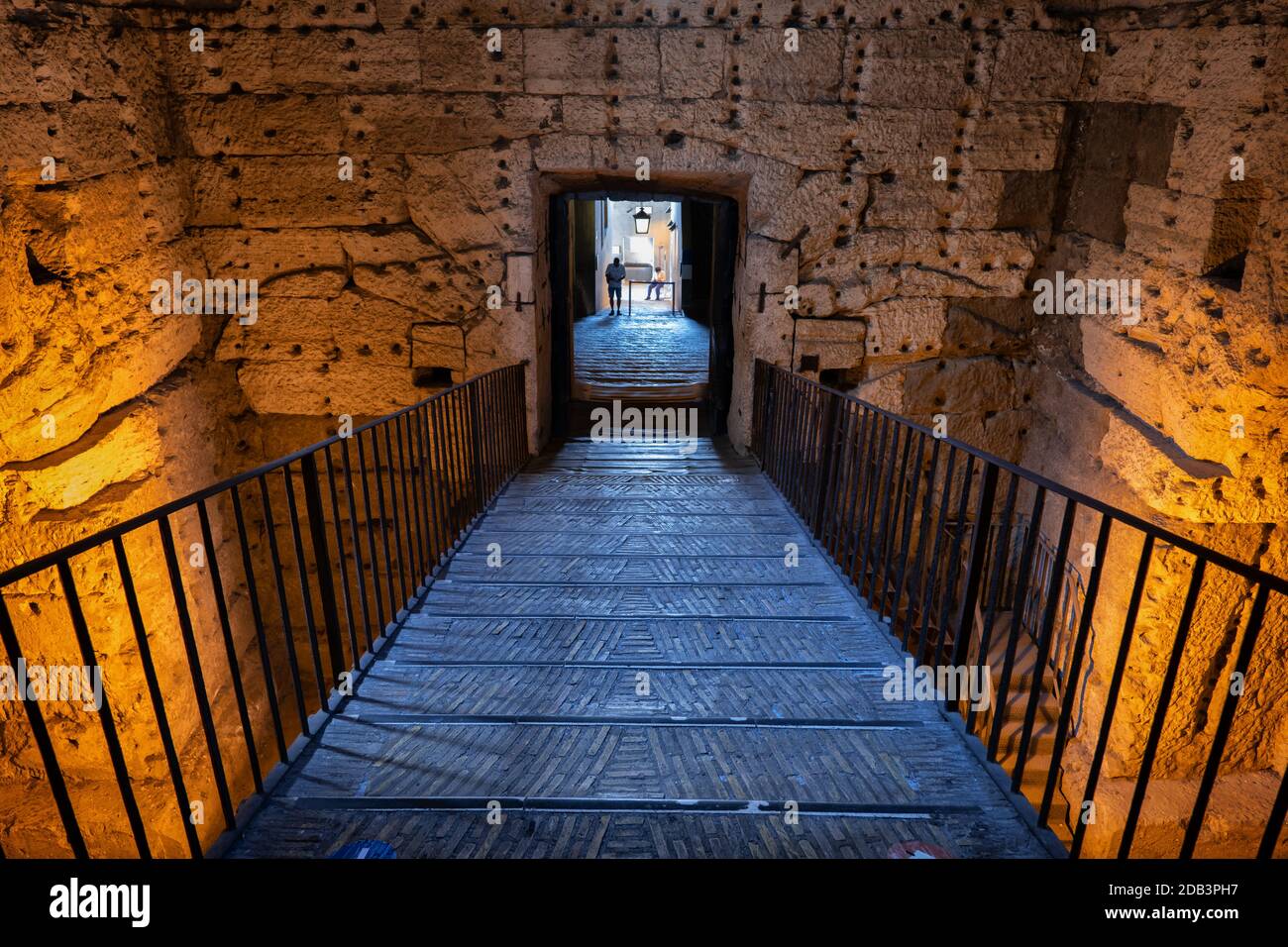 Castel Sant Angelo - Mausoleum of Hadrian interior in Rome Italy ...