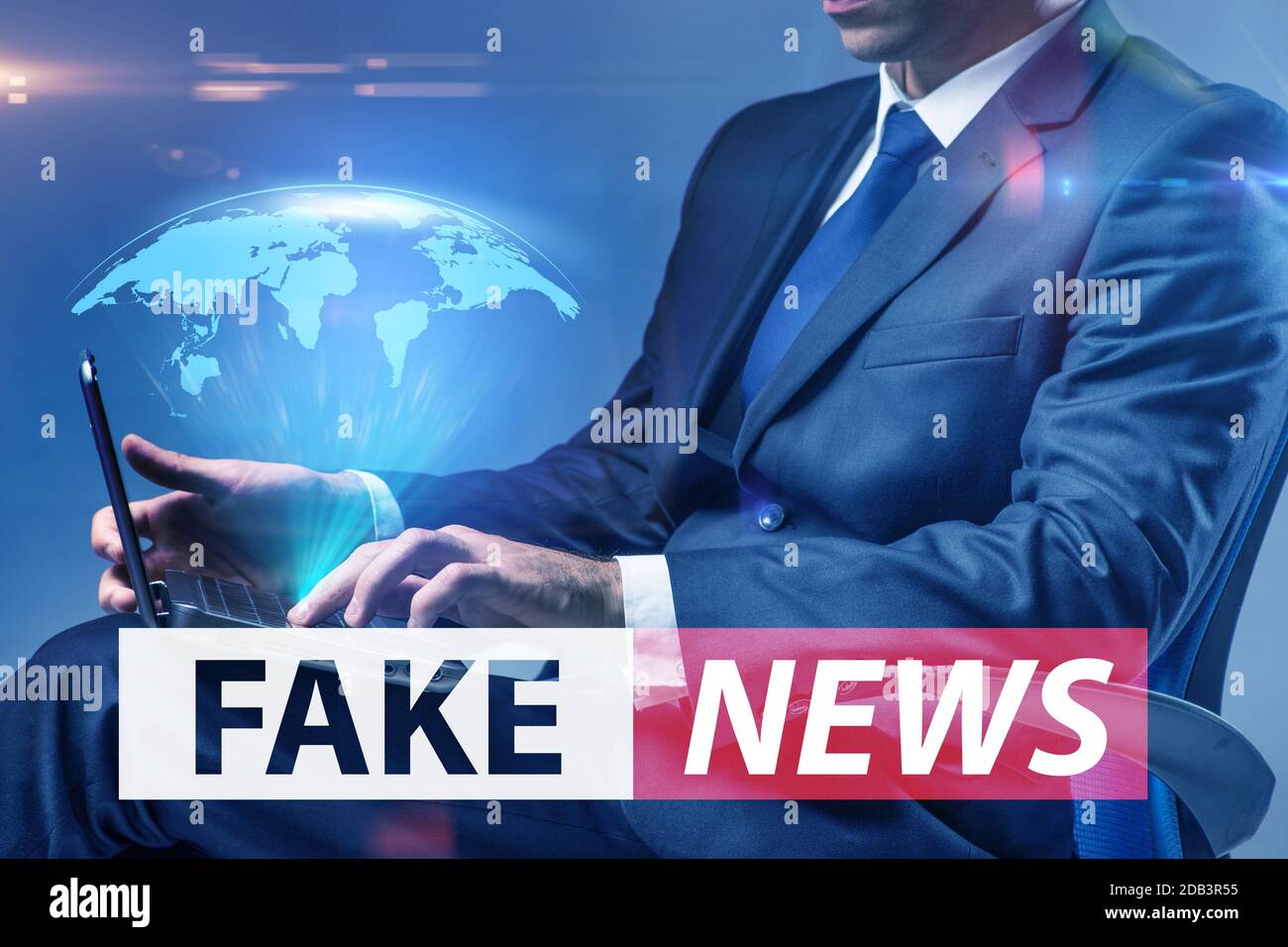Fake news concept in the information manipulation concept Stock Photo ...