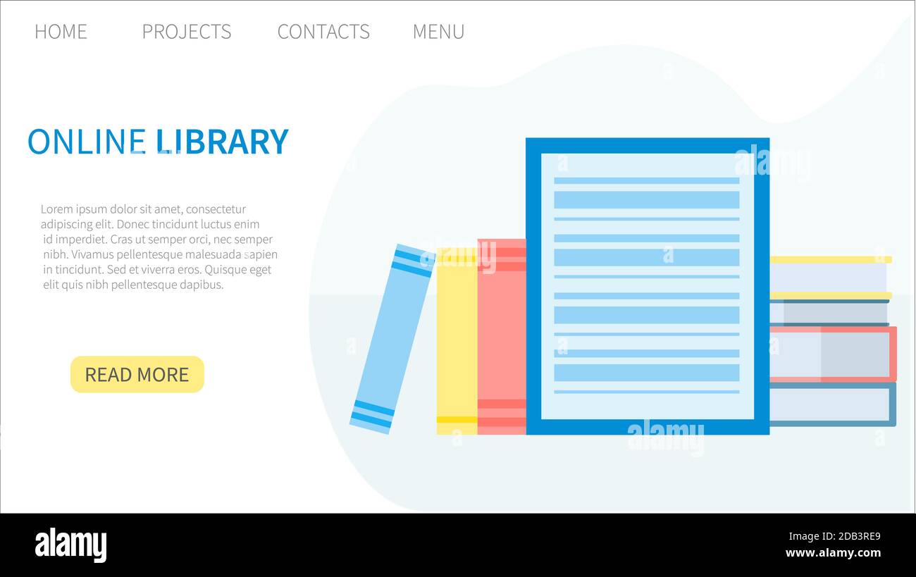 Online library, e-book, digital book store, e-reading, online learning ...