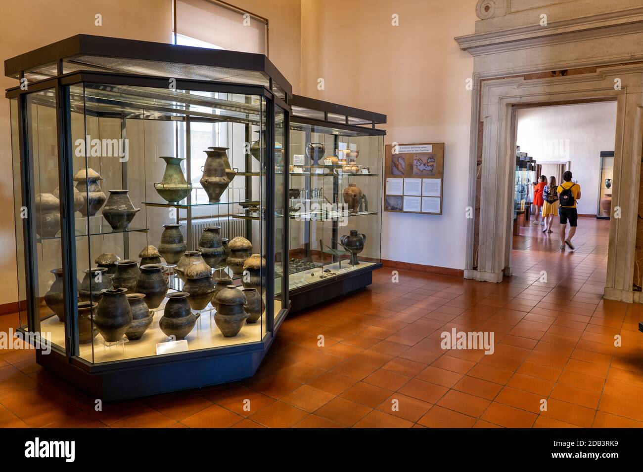 Gregorian Etruscan Museum interior exhibition in Vatican Museums, Rome ...