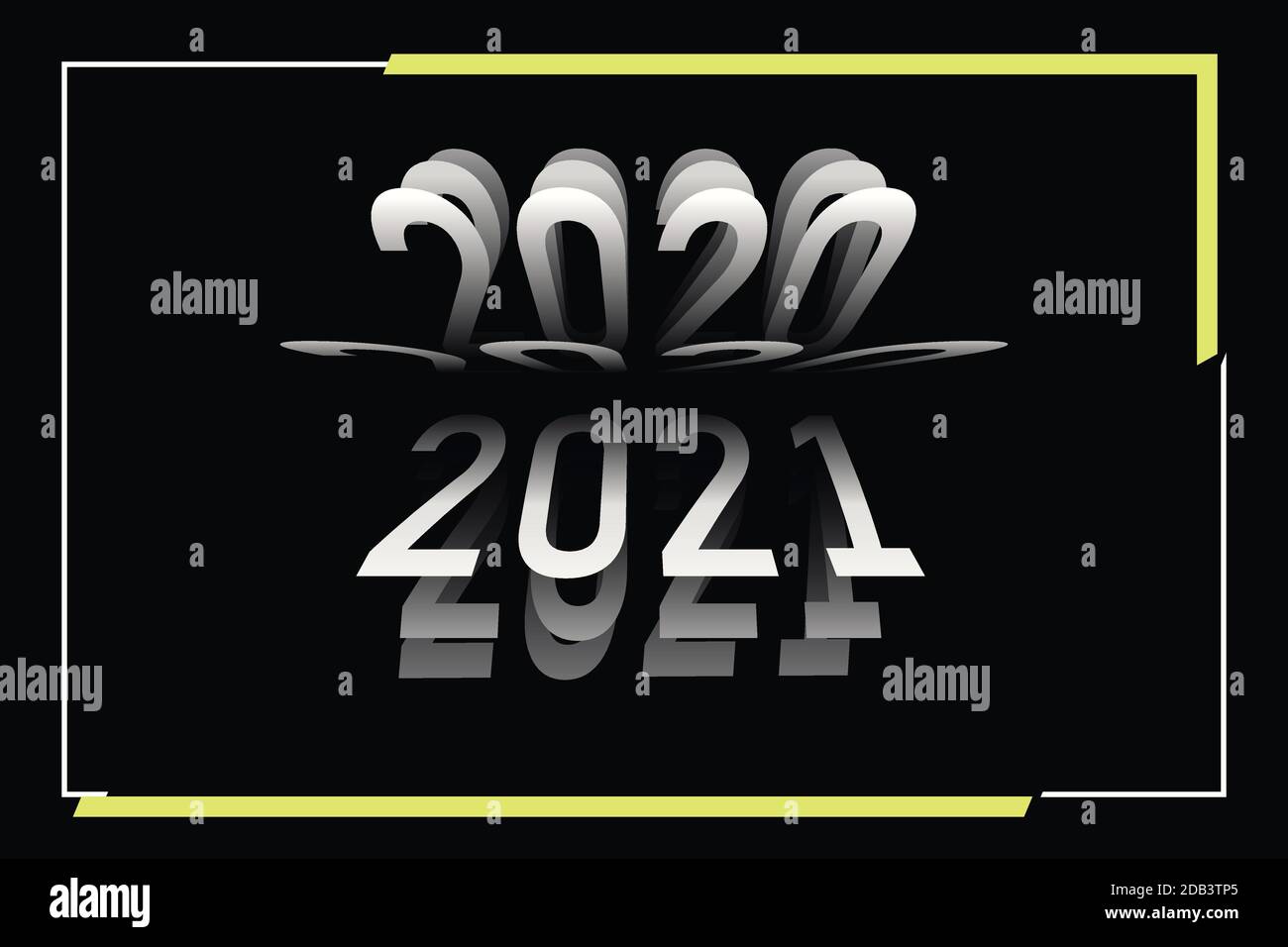 modern minimal design of flipping 2021 year Stock Vector Image & Art ...