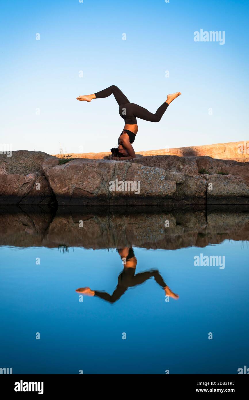Supported Headstand High Resolution Stock Photography and Images - Alamy