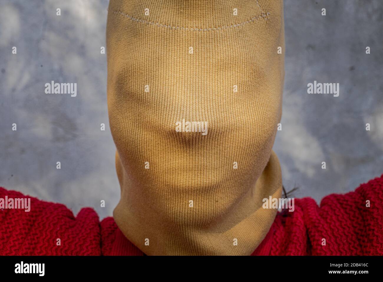 female person with covered face Stock Photo - Alamy