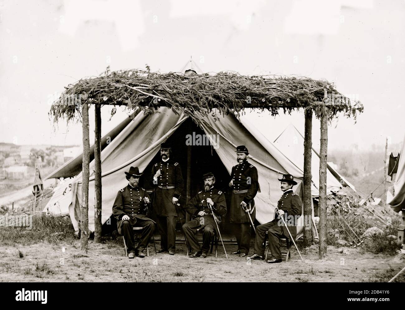 Portrait of Maj. Gen. George G. Meade, officer of the Federal Army, and ...