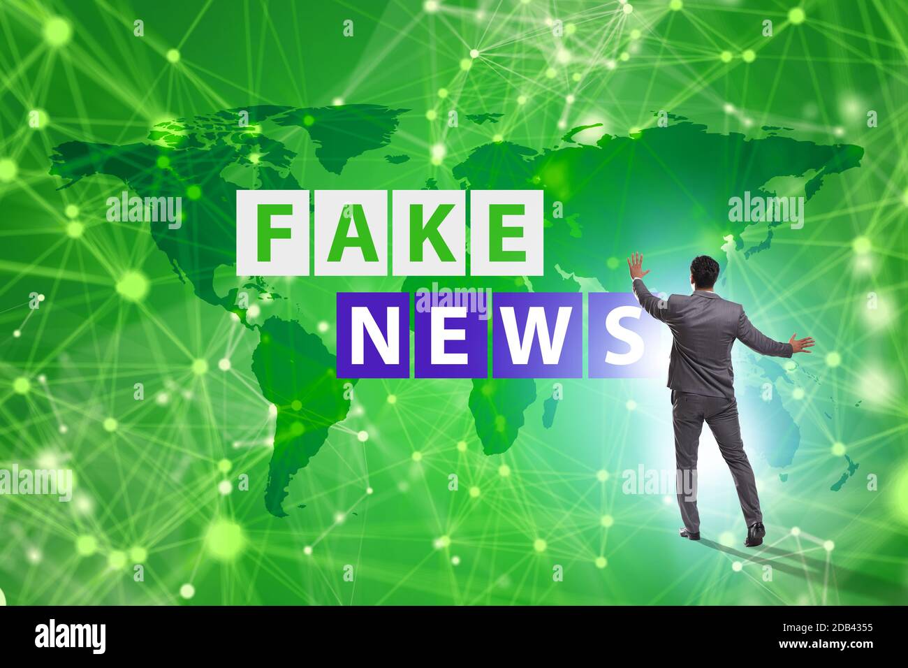 Fake news concept in the information manipulation concept Stock Photo ...
