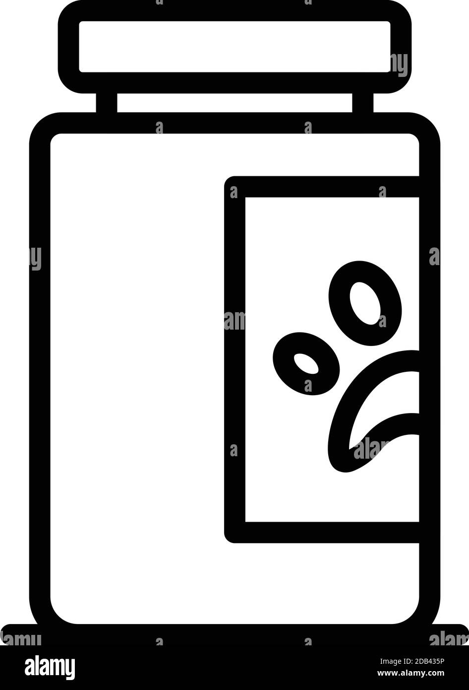 Cat medicine icon. Outline cat medicine vector icon for web design ...