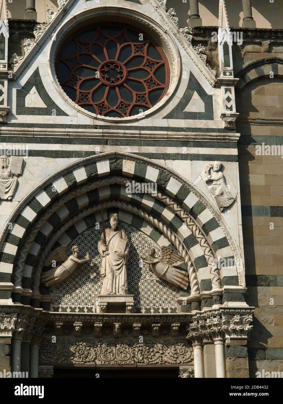 Facade church of St Paul - Pistoia Tuscany Italy Stock Photo - Alamy