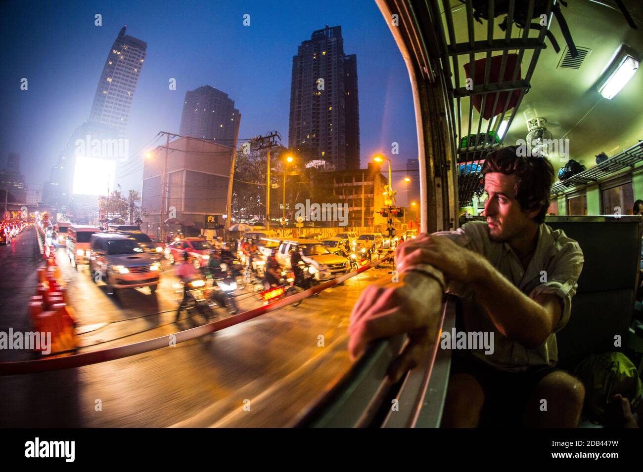 Man riding train hi-res stock photography and images - Alamy