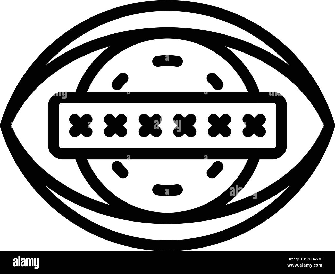 Eye password icon. Outline eye password vector icon for web design ...