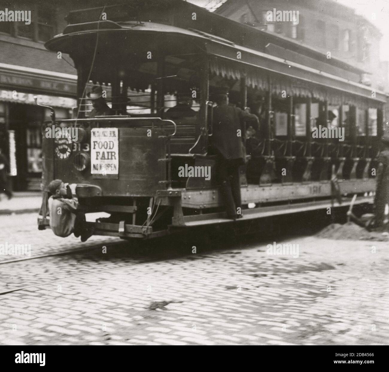 Flipping Trolley Cars Stock Photo - Alamy