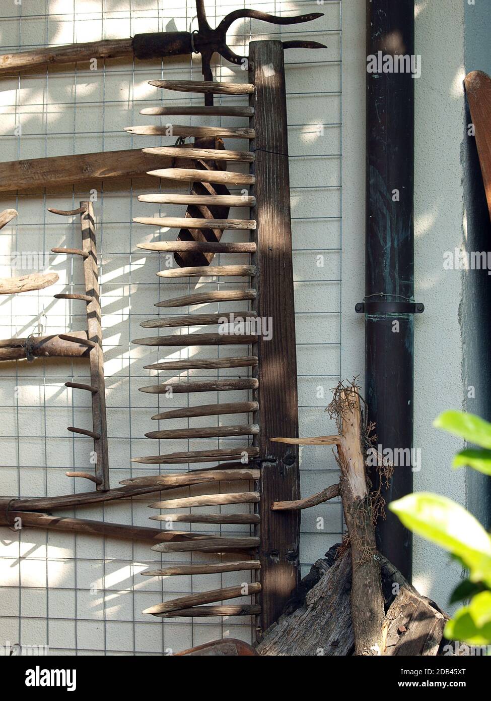 old agricultural tools Stock Photo - Alamy