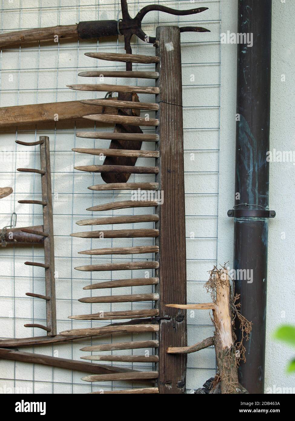 old agricultural tools Stock Photo - Alamy