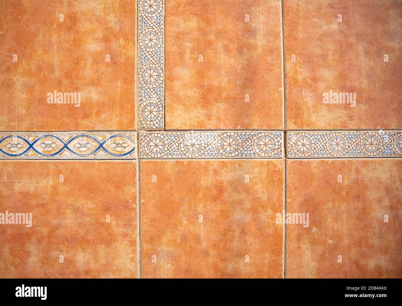 Old orange floor tiles pattern hi-res stock photography and images - Alamy