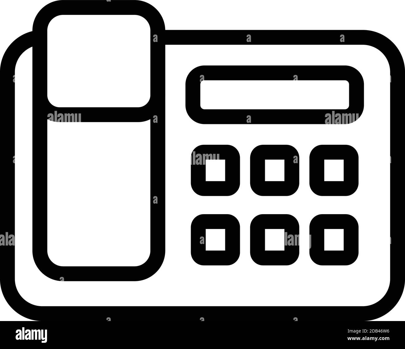 Office phone icon. Outline office phone vector icon for web design ...