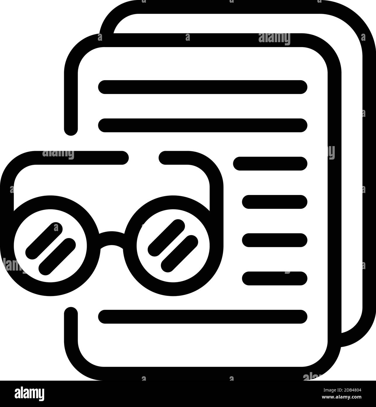 Business information icon. Outline business information vector icon for ...