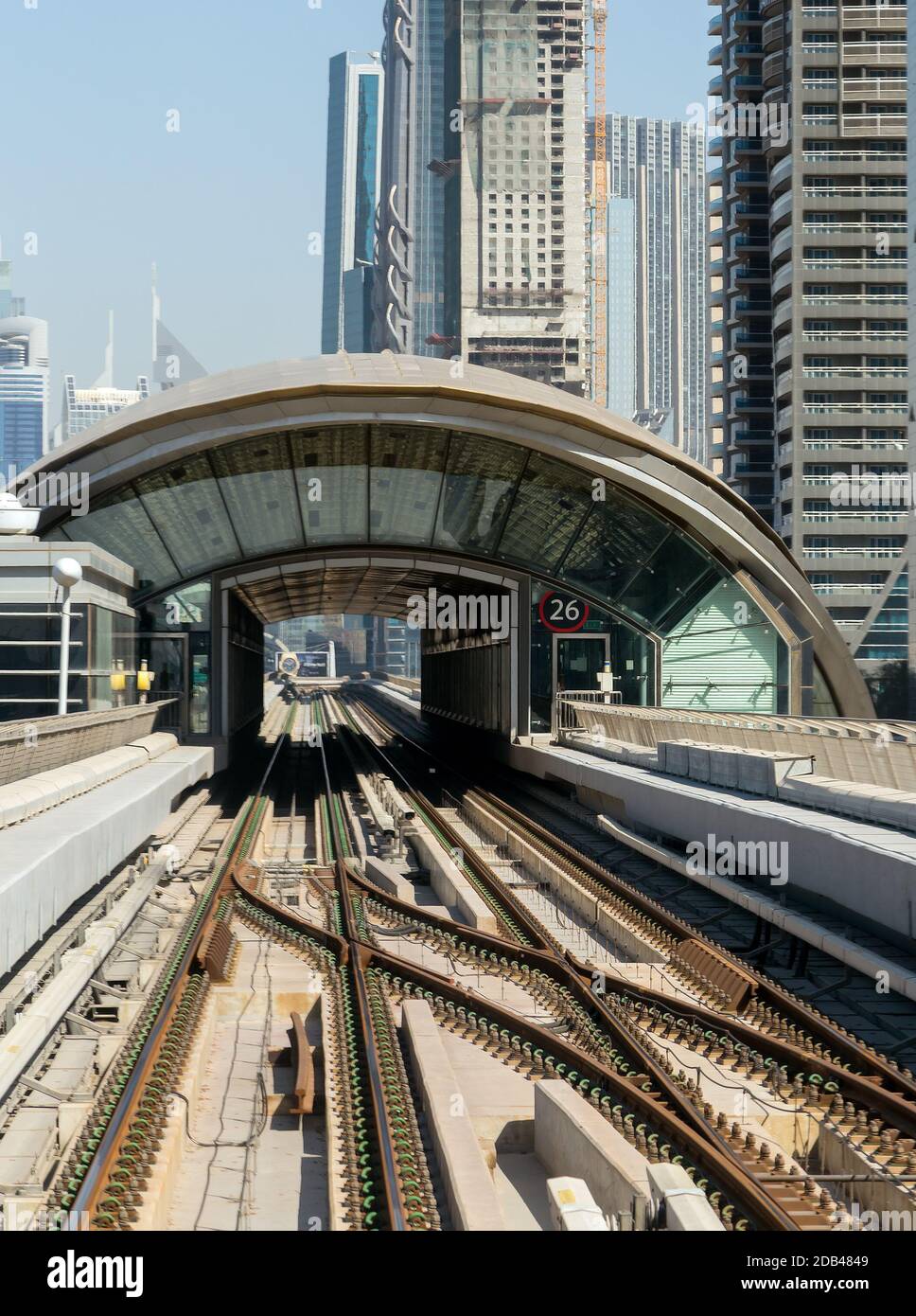 Dubai Metro as world's longest fully automated metro network Stock ...