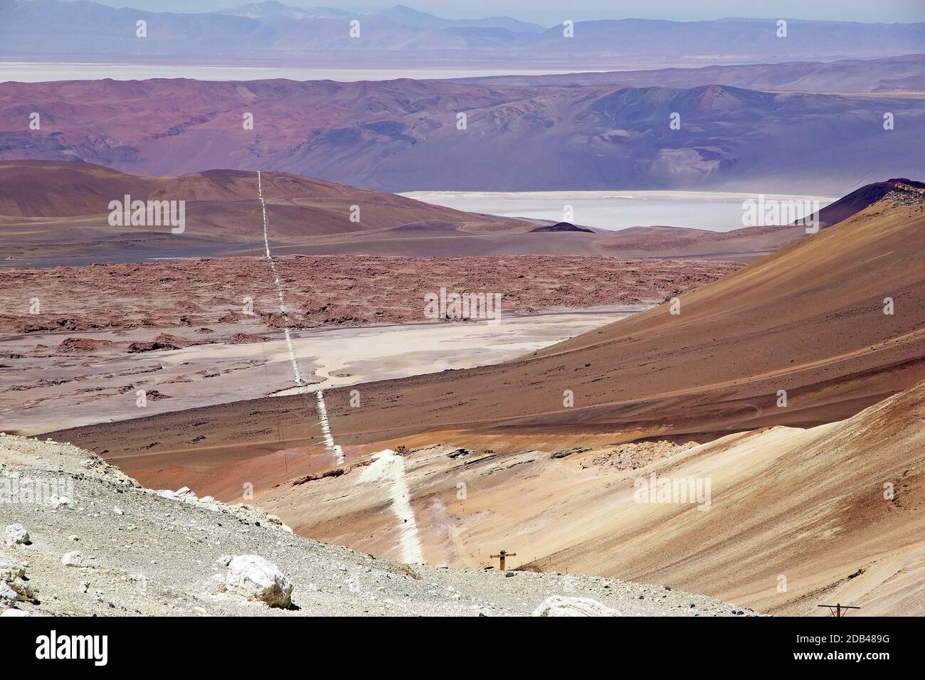 Truck layout of funicular from Mina Julia to Mina La Casualidad in ...