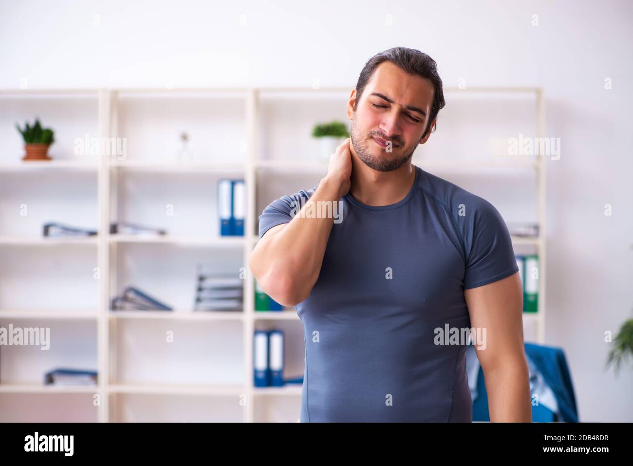 Man neck exercises gym hi-res stock photography and images - Alamy