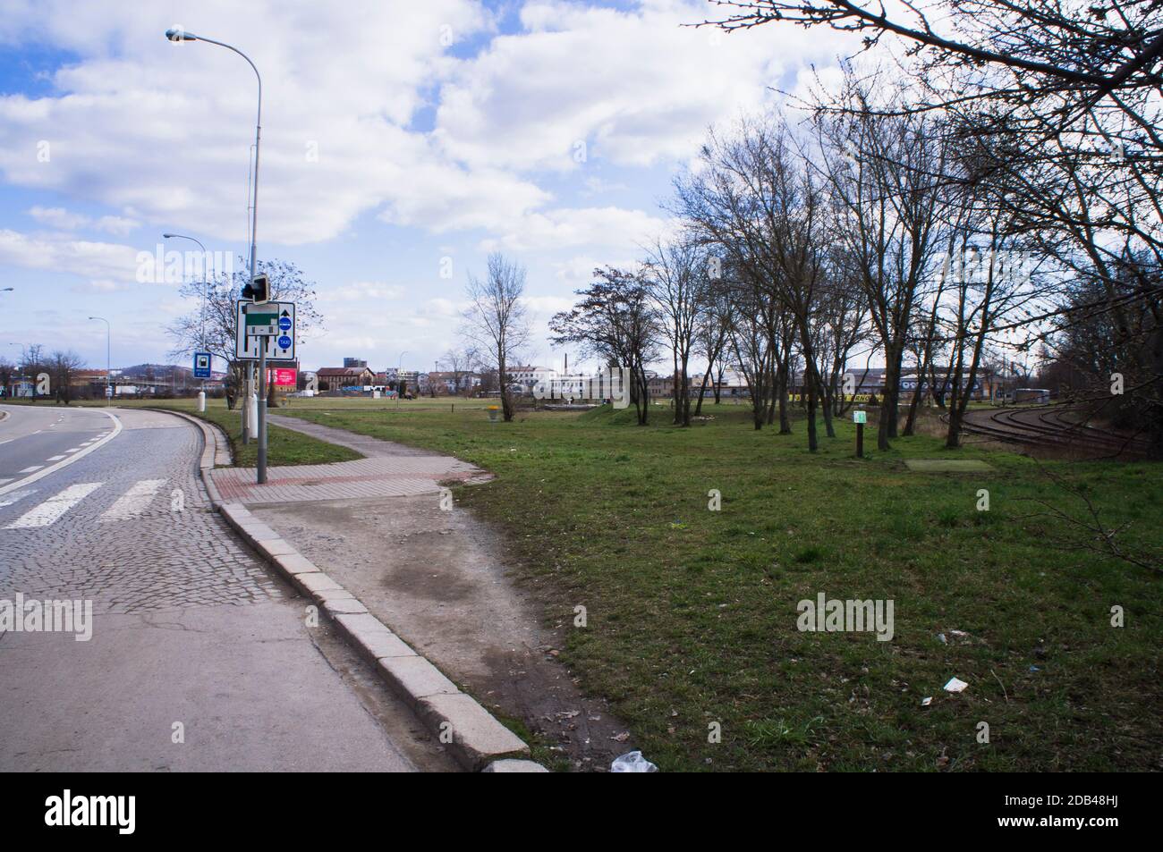 The area of the Brno Lower Railway Station (Dolni nadrazi) by the ...