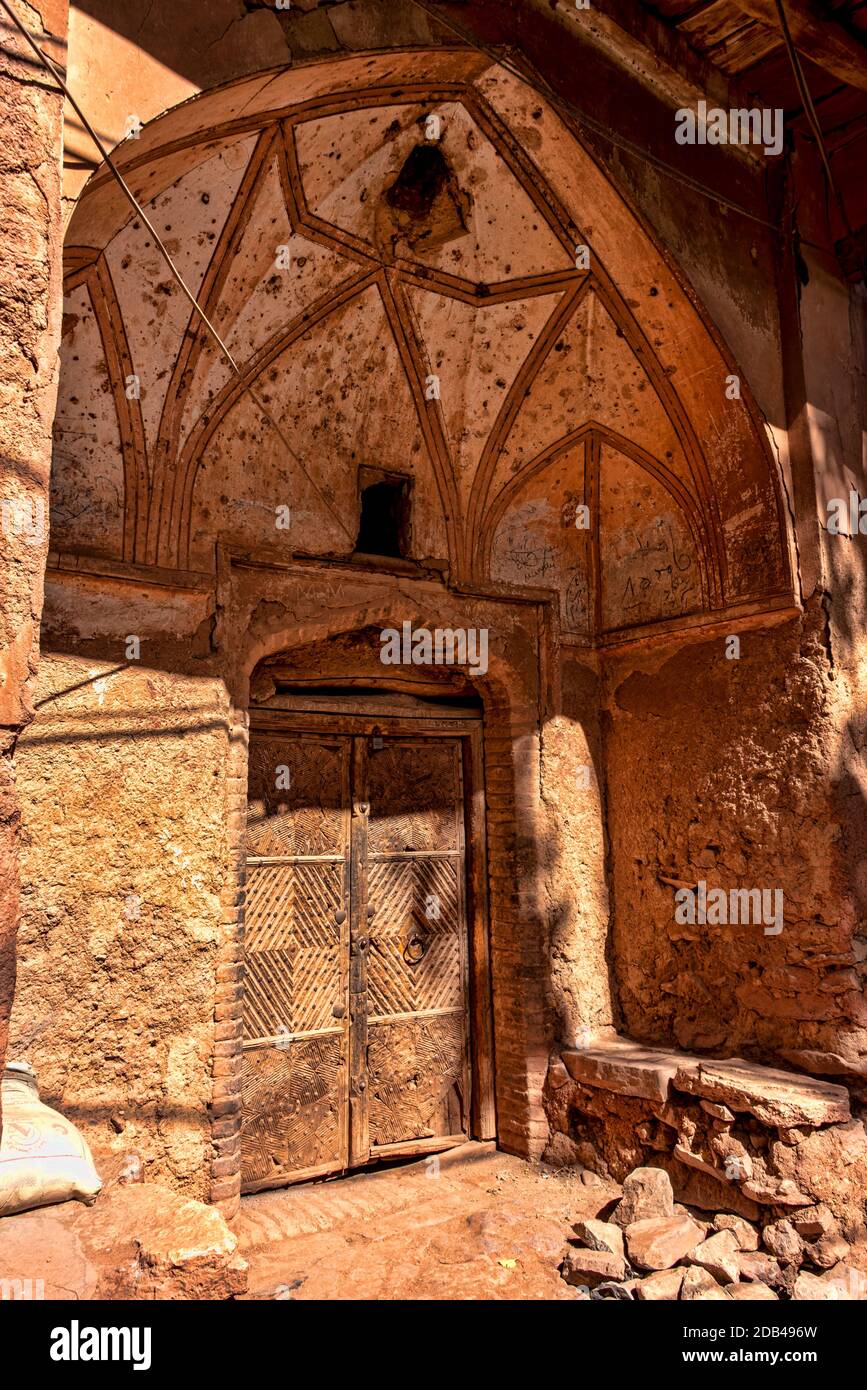 Door, Abyaneh called the red village, Barzrud district, Natanz County ...