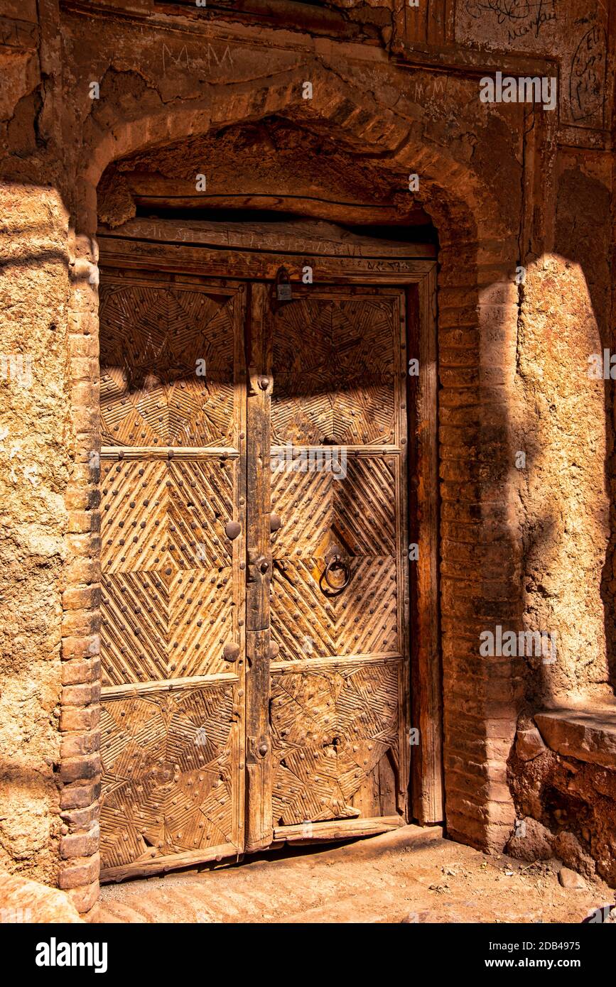 Door, Abyaneh called the red village, Barzrud district, Natanz County ...