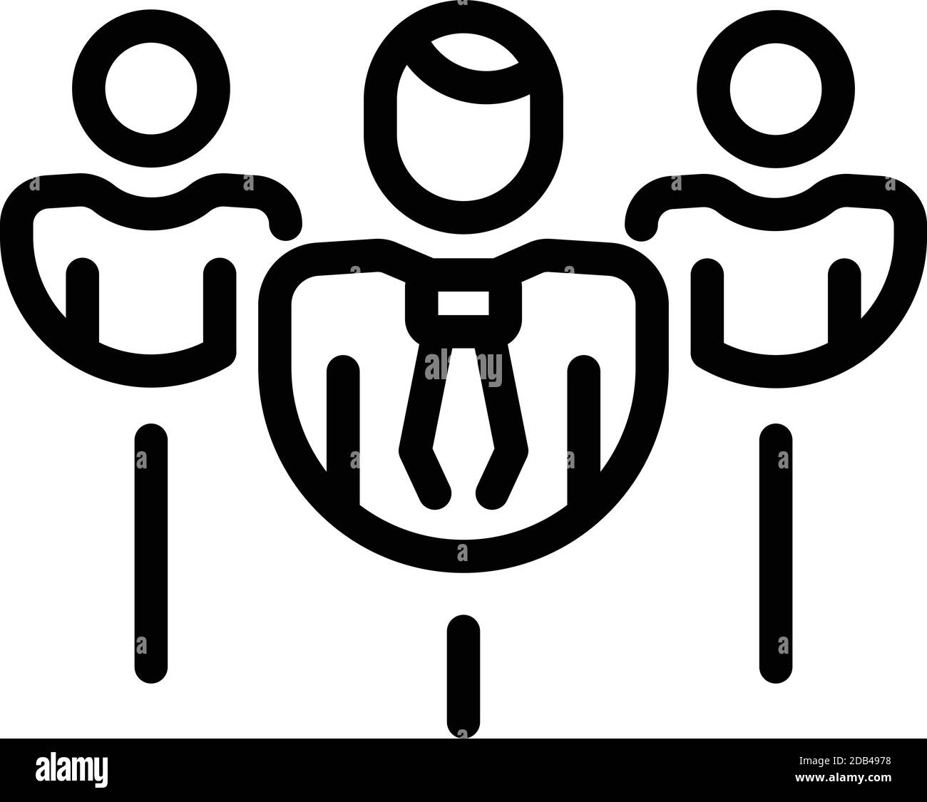 Board members icon. Outline board members vector icon for web design ...