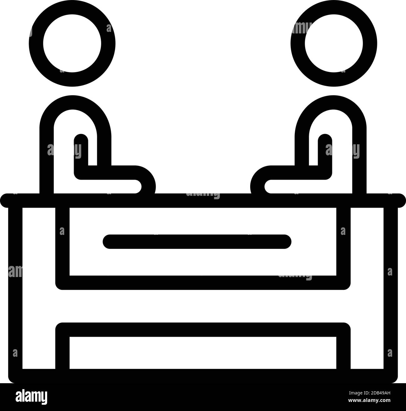 Interest meeting icon. Outline interest meeting vector icon for web ...