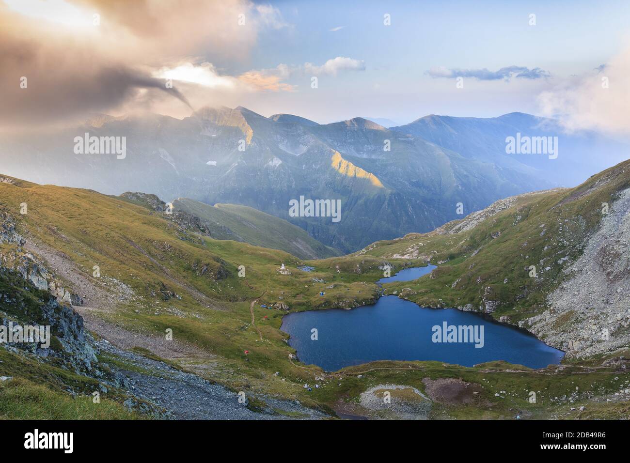 Capra lake in the Transylvanian Alps, Romania Stock Photo - Alamy