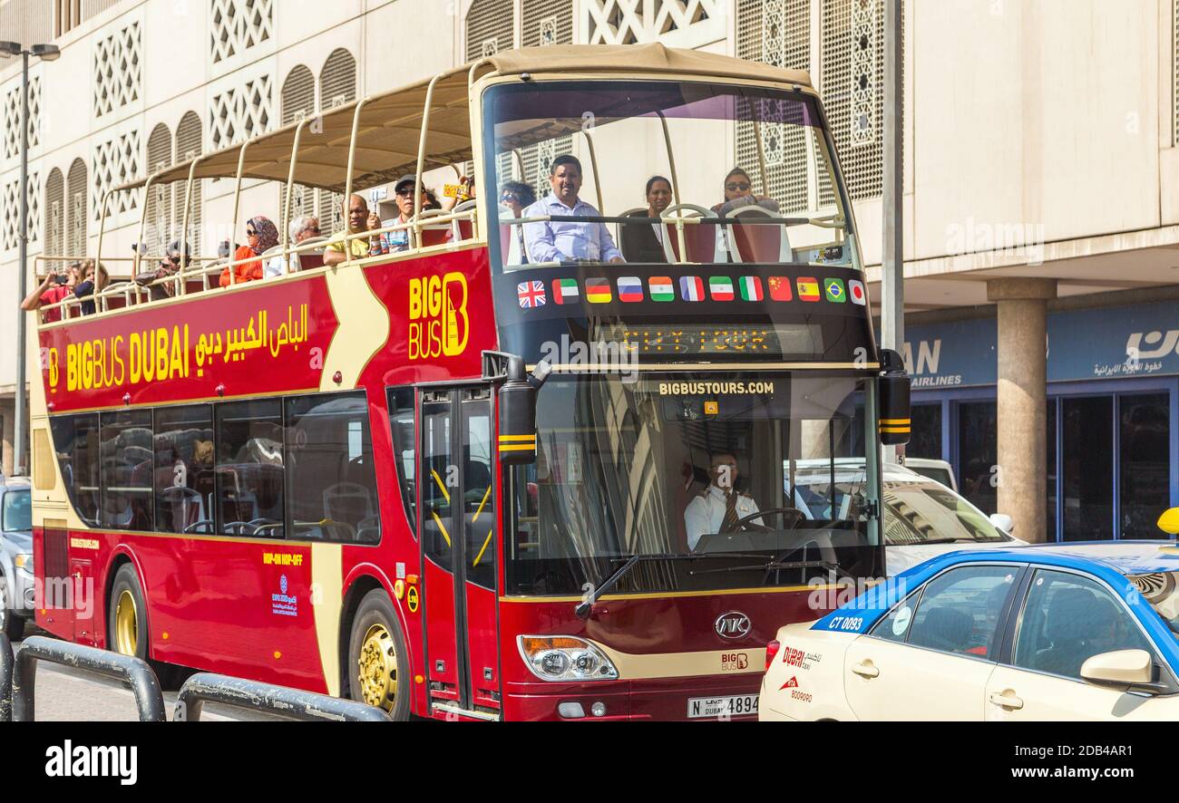 Big bus tour dubai hi-res stock photography and images - Alamy