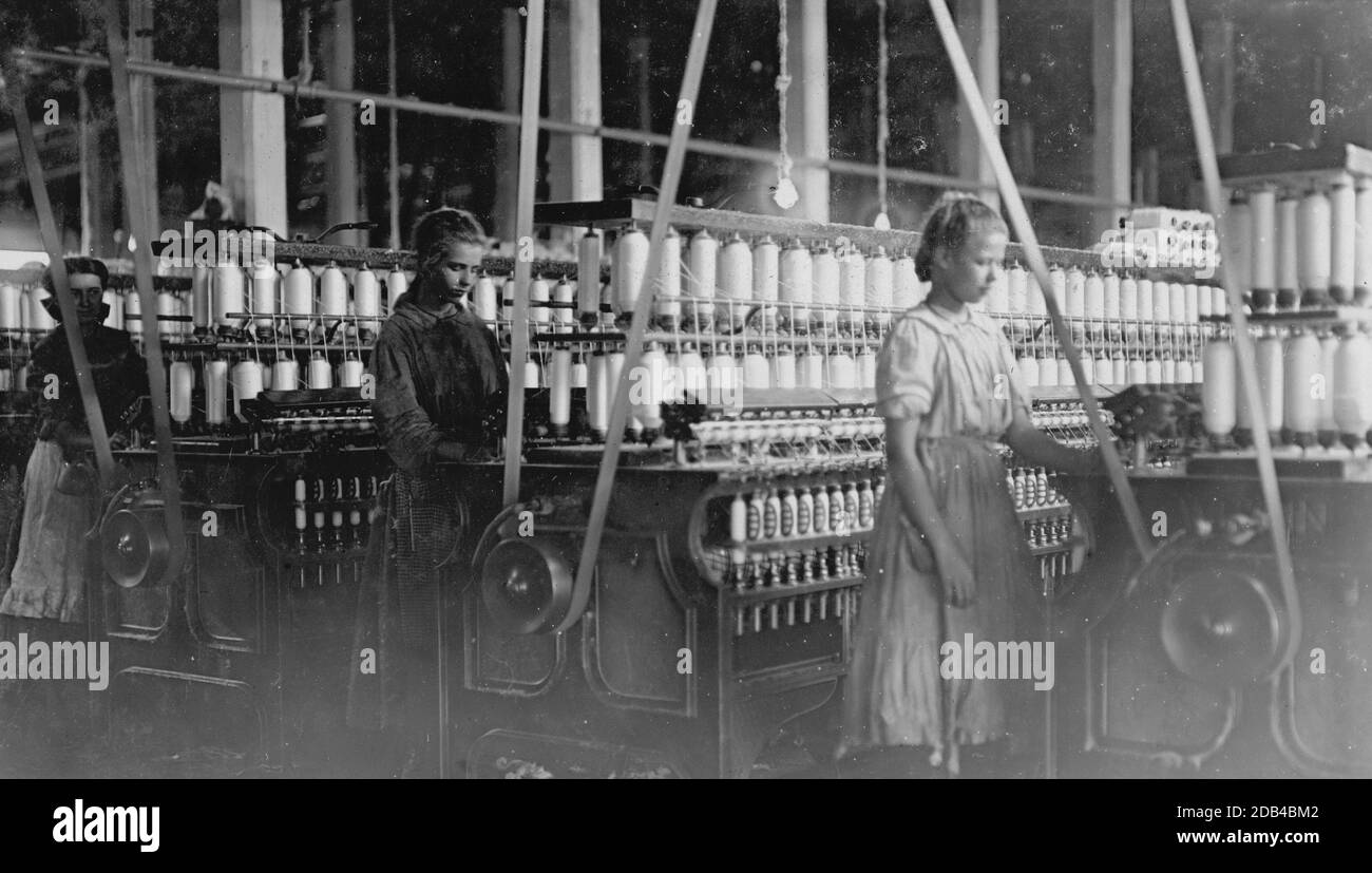 Cotton cotton mills Black and White Stock Photos & Images - Alamy
