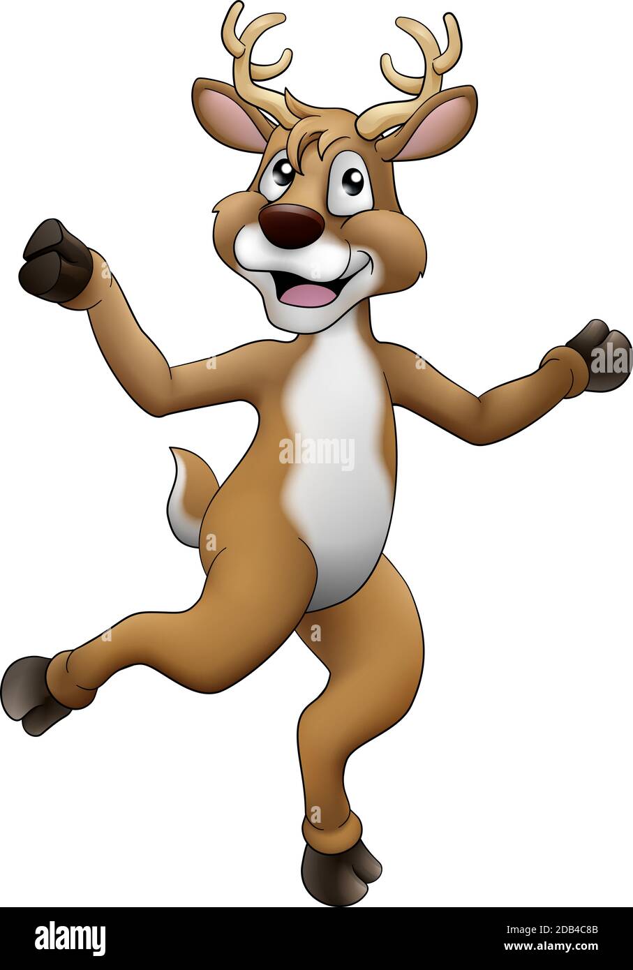 Christmas Reindeer Cartoon Stock Vector Image & Art - Alamy