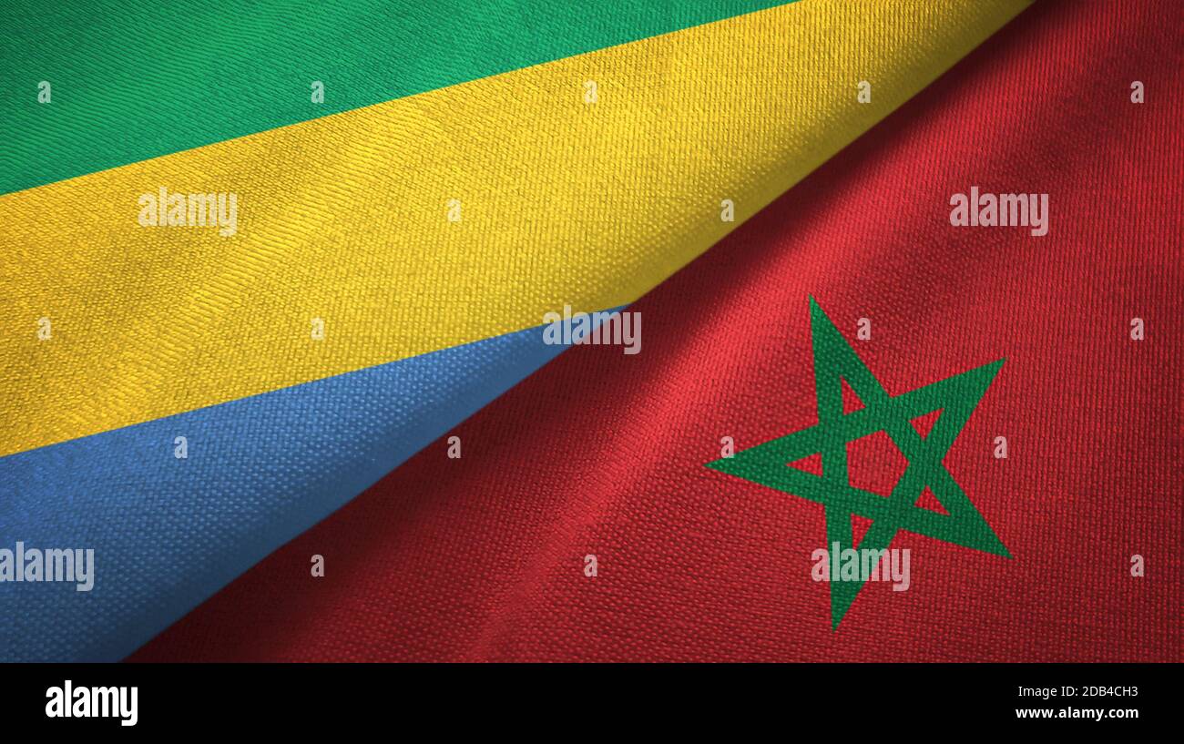 Morocco gabon flag hi-res stock photography and images - Alamy