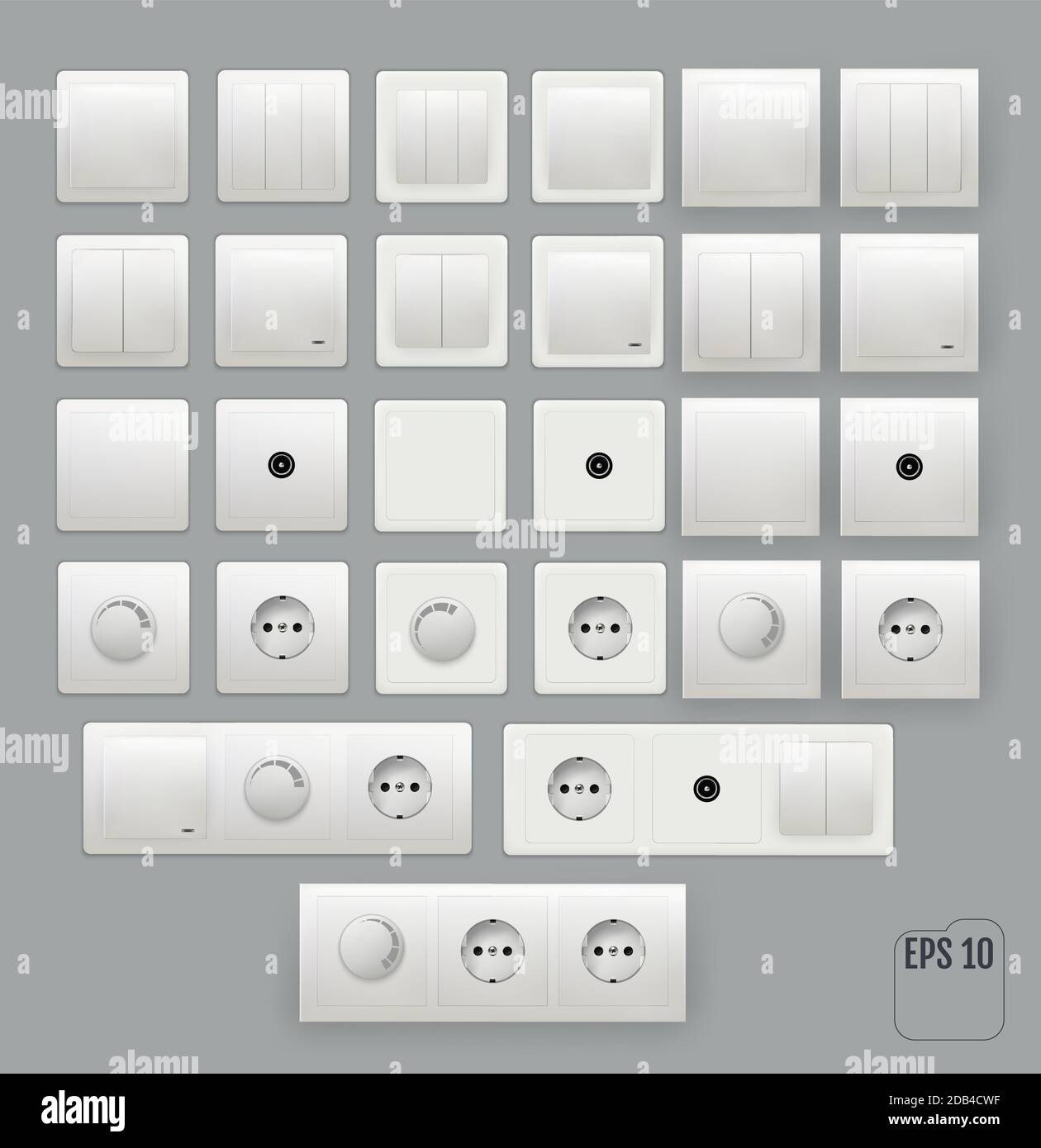 Off switch wall Stock Vector Images - Alamy