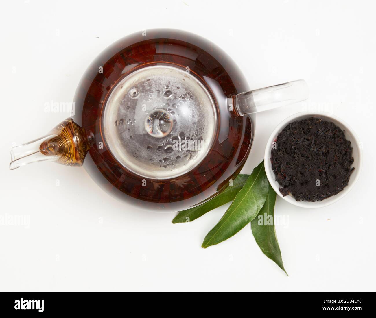 Glass teapot top view hi-res stock photography and images - Alamy