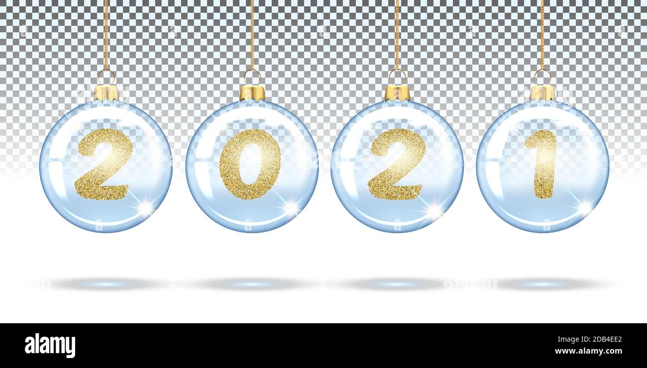 Transparent decorative ball golden Stock Vector Images - Alamy