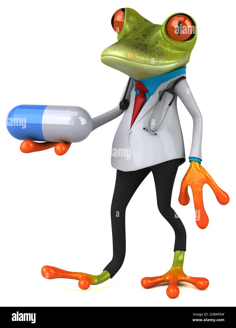 Frog doctor - 3D Illustration Stock Photo - Alamy