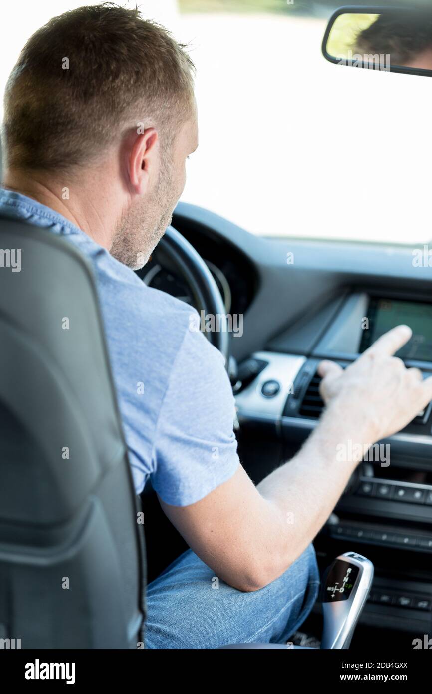 An built in satellite navigation system hi-res stock photography and ...