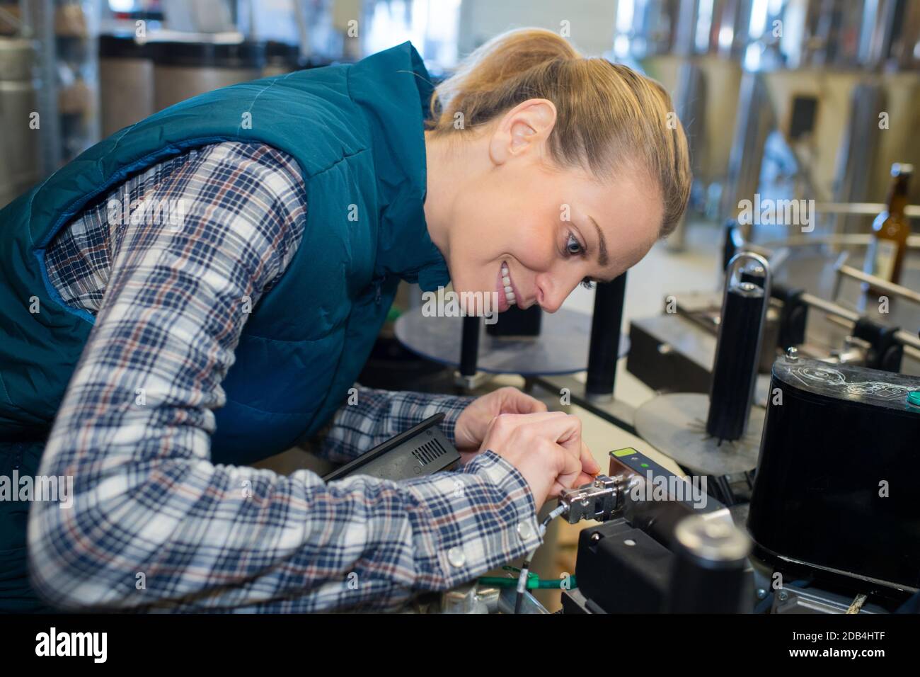 Female post office worker hi-res stock photography and images - Alamy
