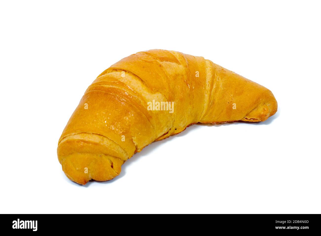 Classic croissant bun isolated on a white background Stock Photo - Alamy