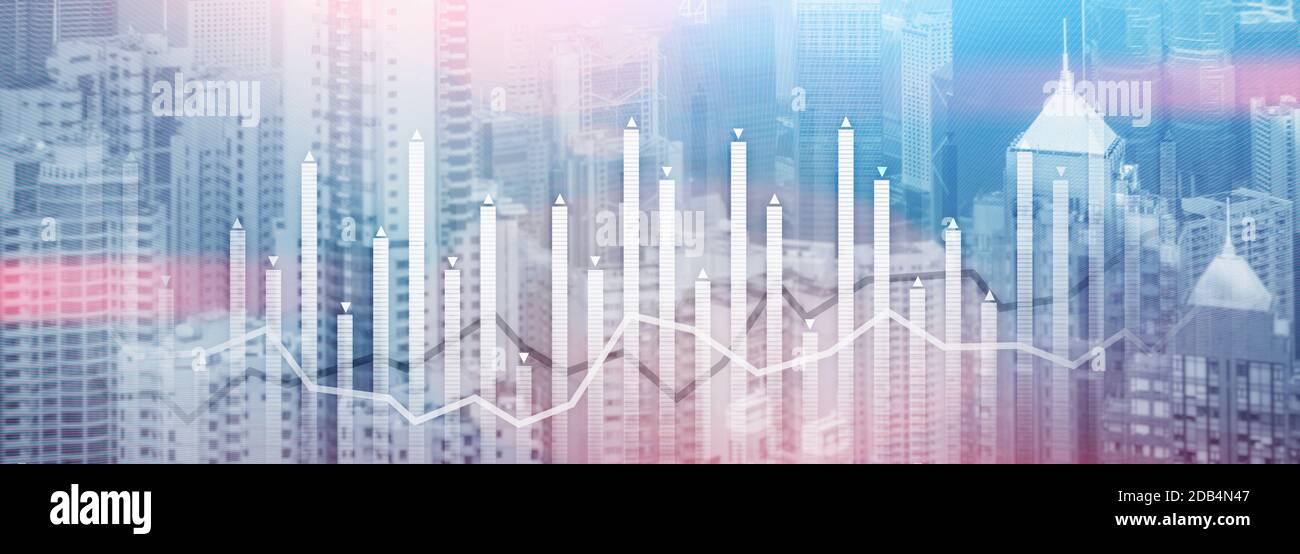 Financial growth chart graph diagram analysis big data trading ...