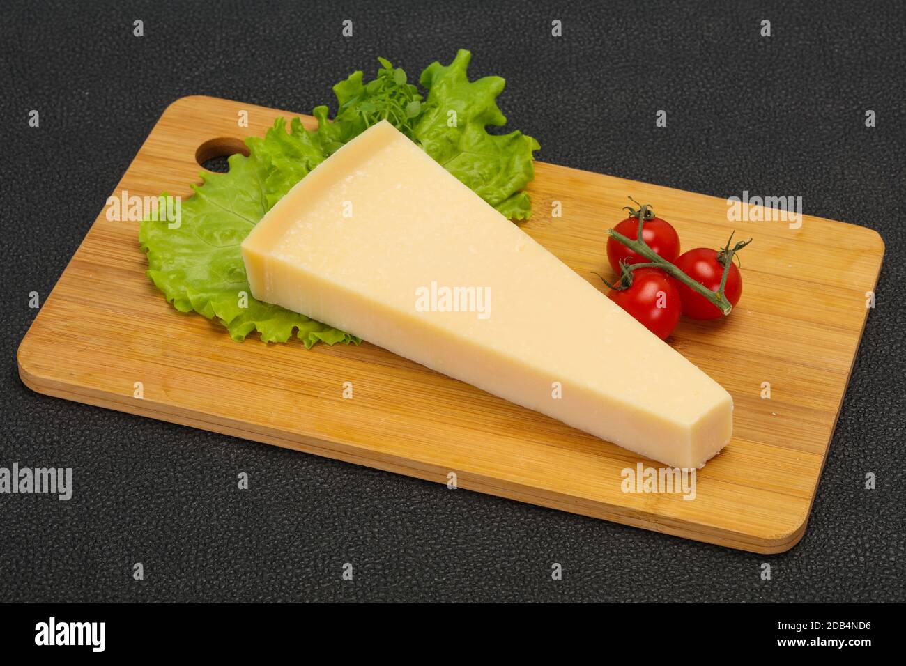 Italian traditional parmesan cheese triangle served salad Stock Photo ...