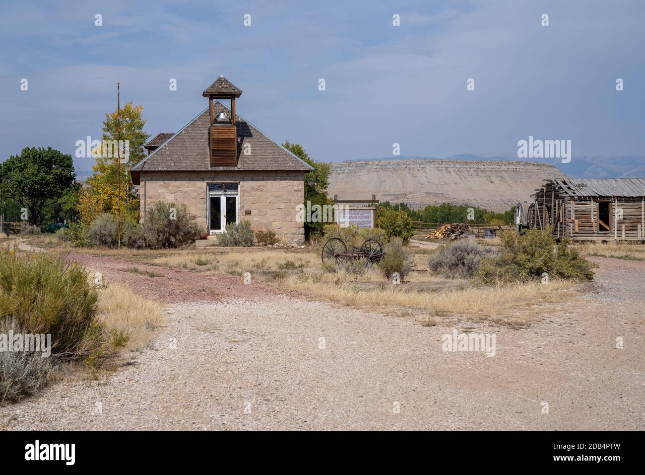 Lower Shell School House, a converted school in rural Bighorn County ...