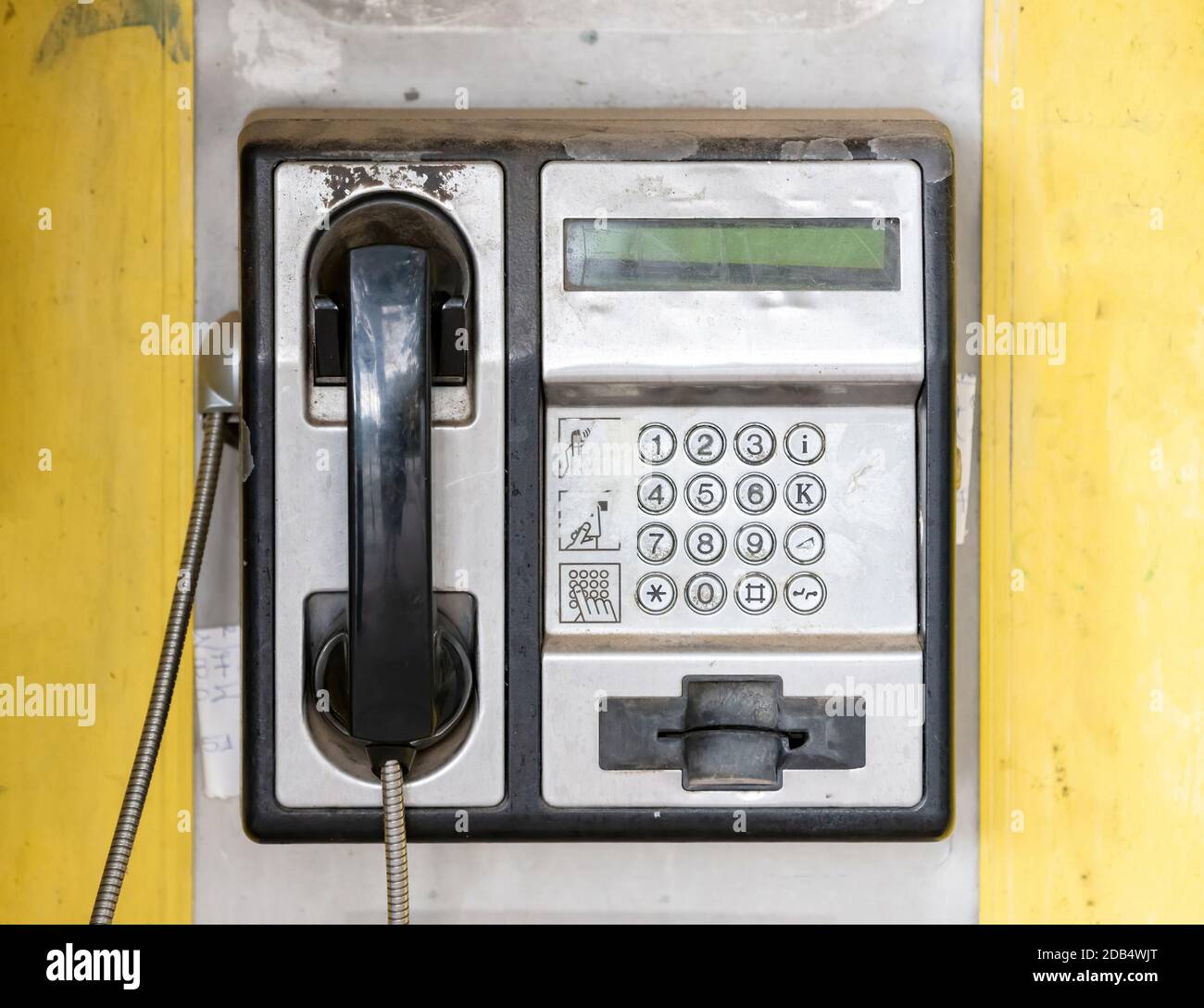 Old payphone booth hi-res stock photography and images - Alamy