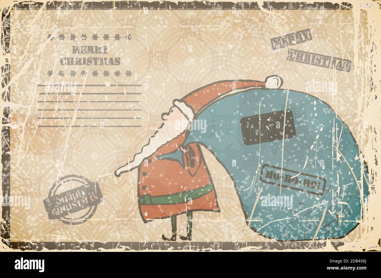 Santa claus big funny Stock Vector Images - Alamy